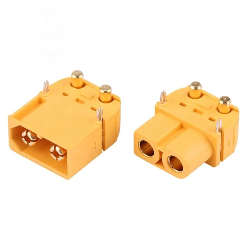 XT60PW-XT60-PW-Brass-Gold-Banana-Bullet-Male-Female-Connectors-90 ...