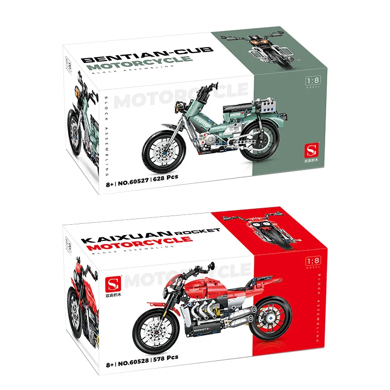 IN-STOCK-1-8-Motorcycle-Super-Cub-Building-Blocks-Model-Sports-Car ...
