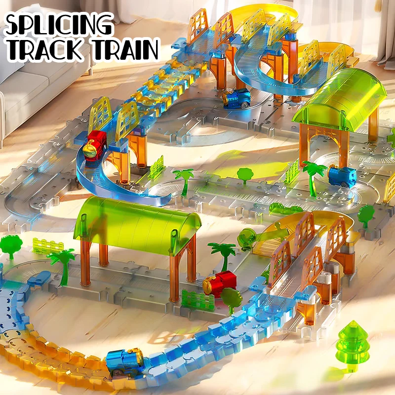 Large-Railway-Track-Play-Set-Electric-Track-Train-Kits-Puzzle ...