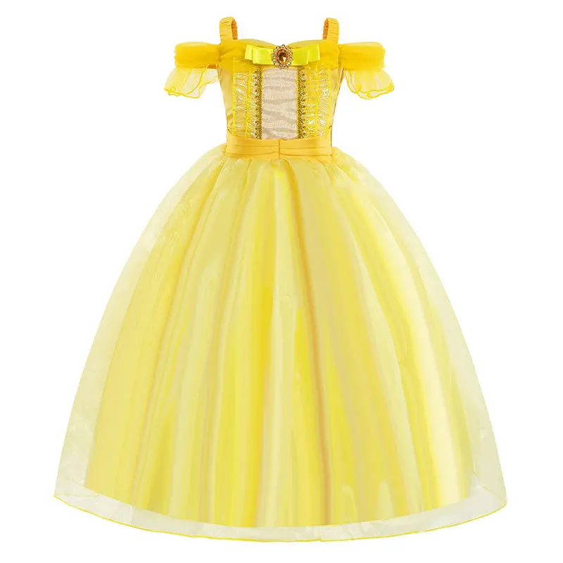 Disney vestido de princesa Cenicienta para niñas, ropa de fiesta de ...