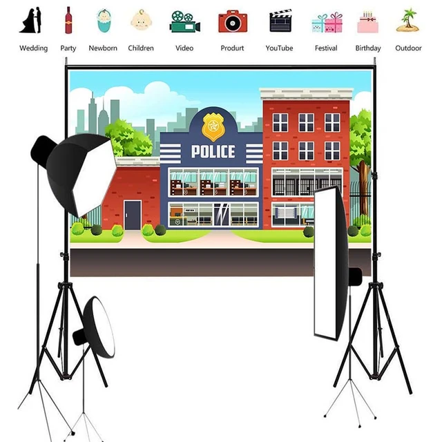 Cartoon Police Station