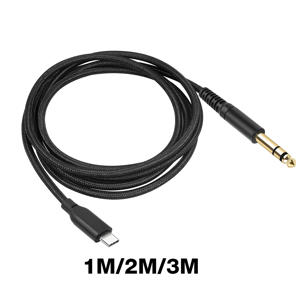 USB C To 6.35mm 1/4 TRS Audio Stereo Cable 1M/2M/3M Type C To 1/4inch ...