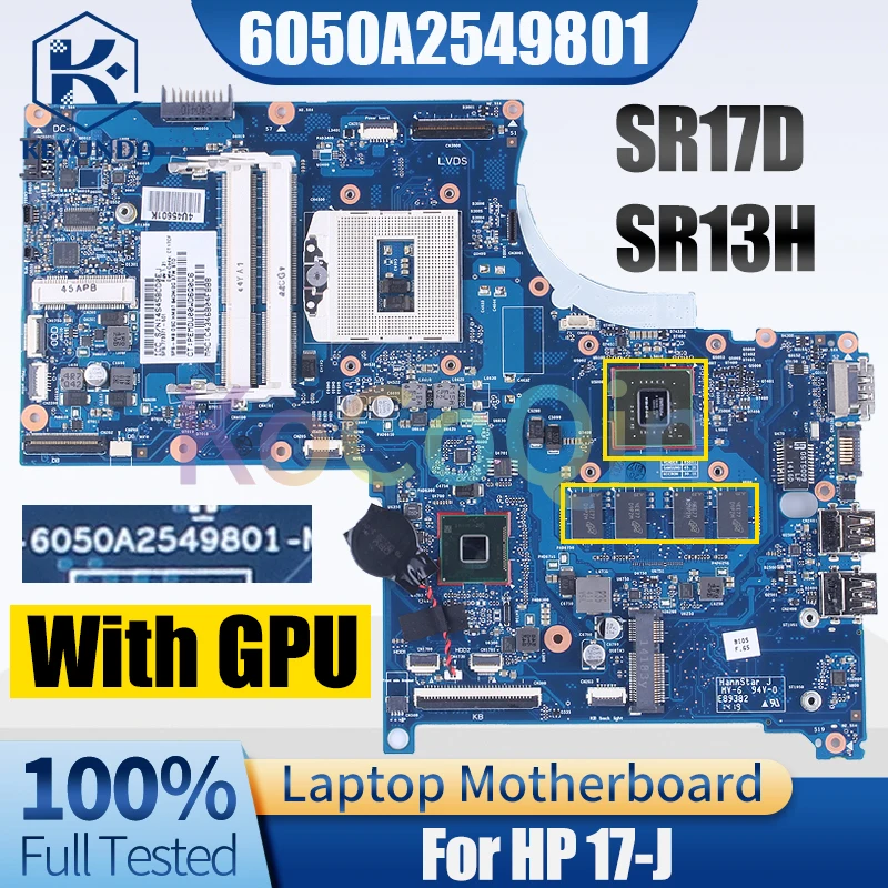 Placa-base-para-port-til-HP-17-J-6050A2549801-SR17D-SR13H-con-GPU ...