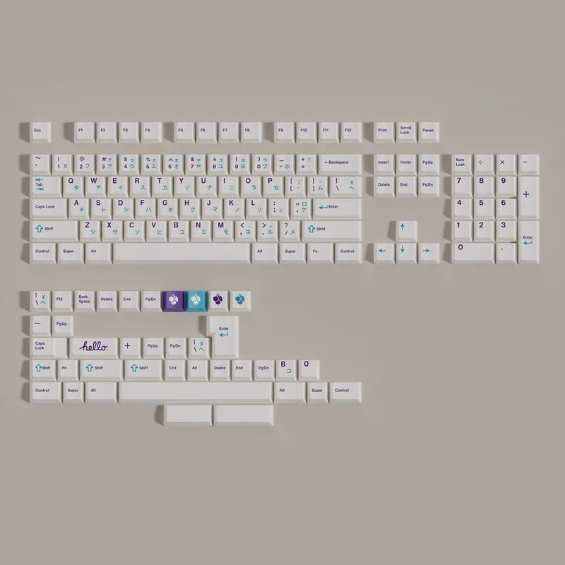 1-Set-GMK-Redacted-PBOW-Honor-2048-Alice-French-AZERTY-Keycaps-PBT-Dye ...
