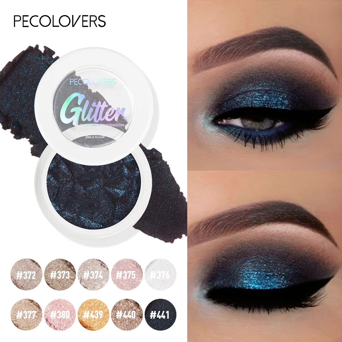 1PC Single Color Eye Shadow - No Discoloration, Pearlescent Matte ...