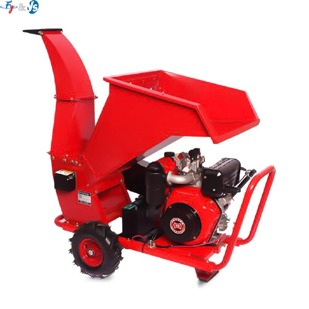 12/13/15HP Diesel Gas Orchard Leaf Crusher Wood Chipper Twig Shredder ...