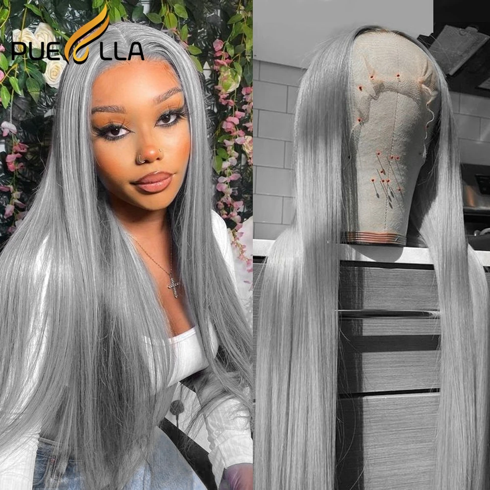 Grey-Colored-Straight-13x4-Lace-Front-Wig-Gray-34-Inches-Brazilian ...