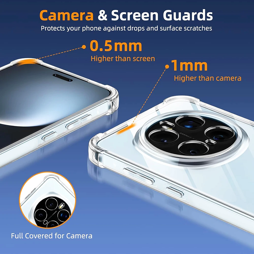 Clear Shockproof Transparent Silicone Phone Case - Honor X9 4G