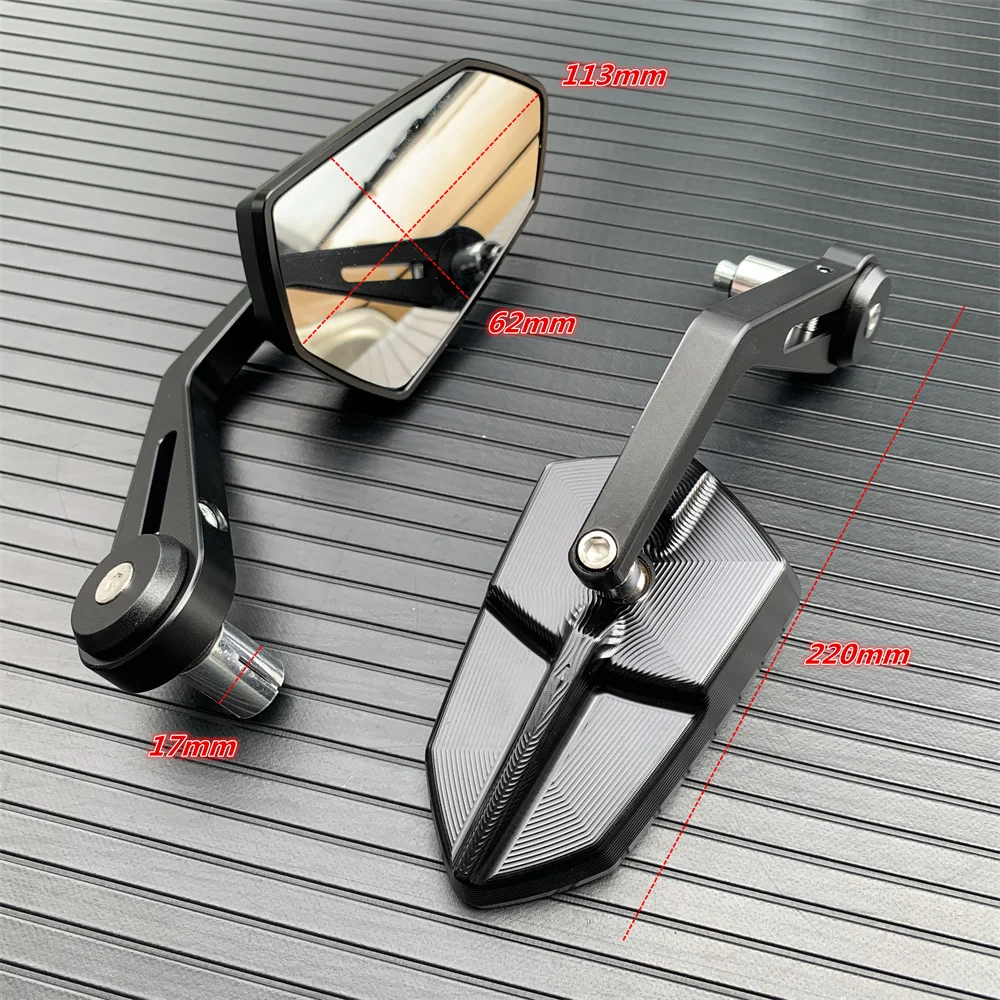 New-Motorcycle-Accessories-22mm-CNC-Aluminum-Handlebar-Bar-End-Rear ...