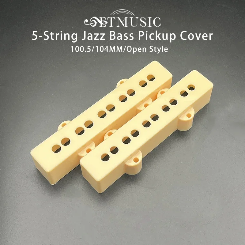 10Pcs 5-String Jazz Bass 5JB Pickup Cover/Bobbin Smooth Surface Opened ...