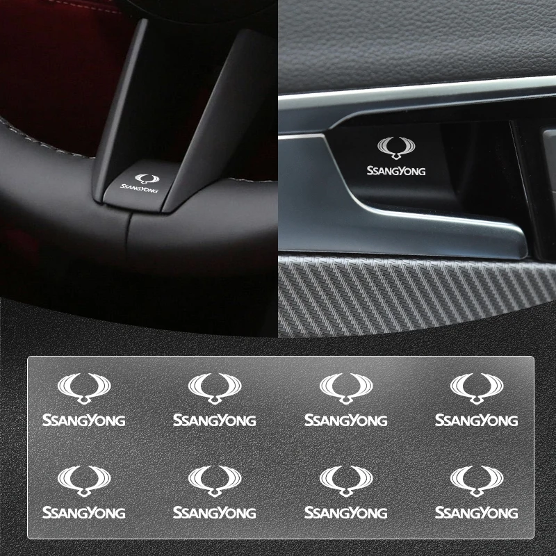 Car Steering Wheel Badge Stickers Car Door Handle Label Decal For ...