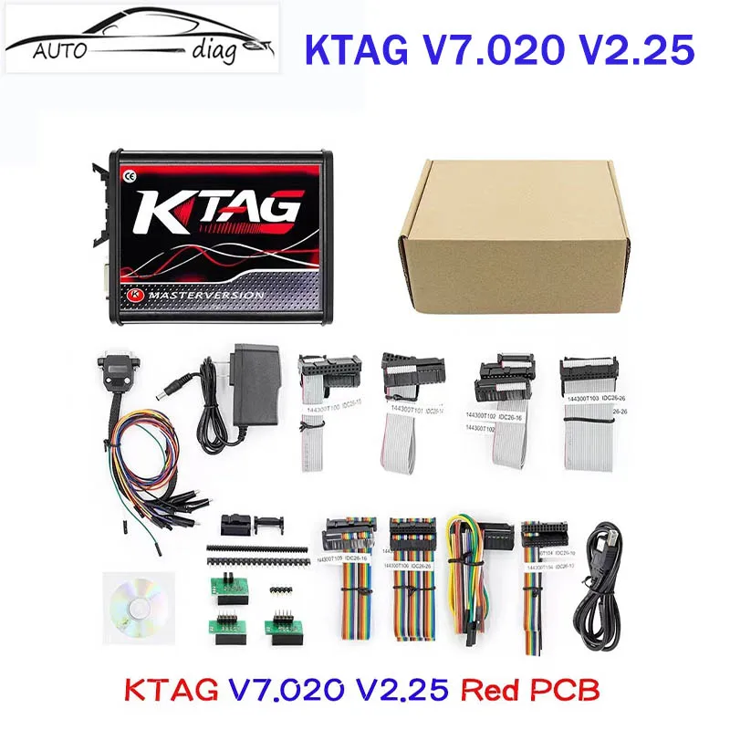 KTAG-V7-020-V2-25-Red-PCB-Red-European-ECU-Program-Tool-Master ...