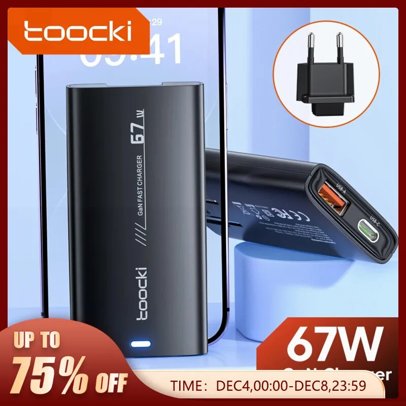 Toocki-67W-Portable-GaN-Charger-Tablet-Laptop-High-Speed-Fast-Charge ...