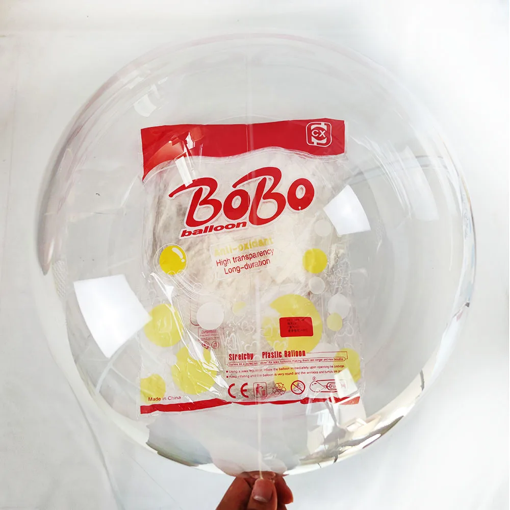 50pcs Bobo Balloons Helium Style Transparent Bubble Clear Balloons for ...