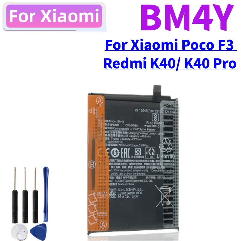 BM4Y-Battery-For-Xiaomi-Poco-F3-Redmi-K40-Pro-K40Pro-Battery-Batteries ...
