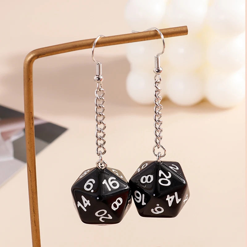 Fashion-Different-Number-Acrylic-Dice-Earrings-Personality-Game-Props ...