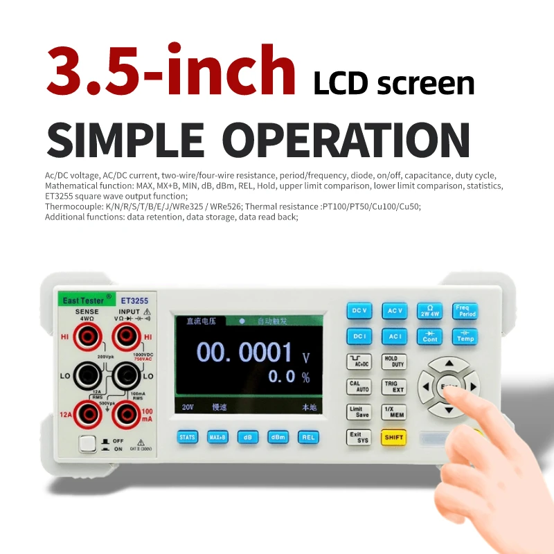 Professional Digital Multimeter ET3240 ET3255 4 ½ 5 ½ Precision ...