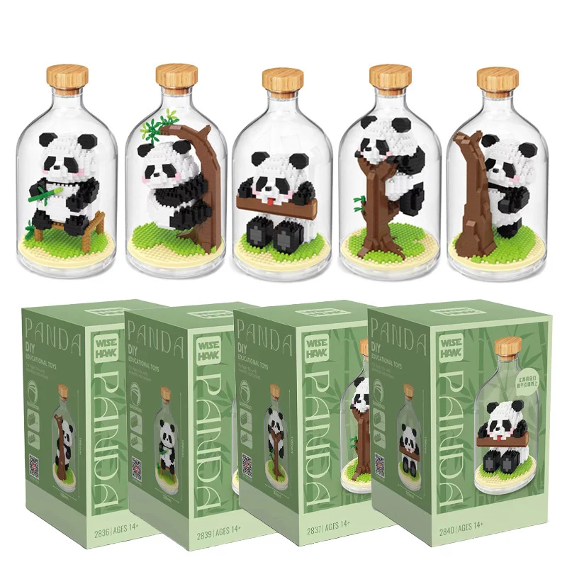 Panda Micro Building Blocks Diamond Bricks Lovely Animal Constructions ...
