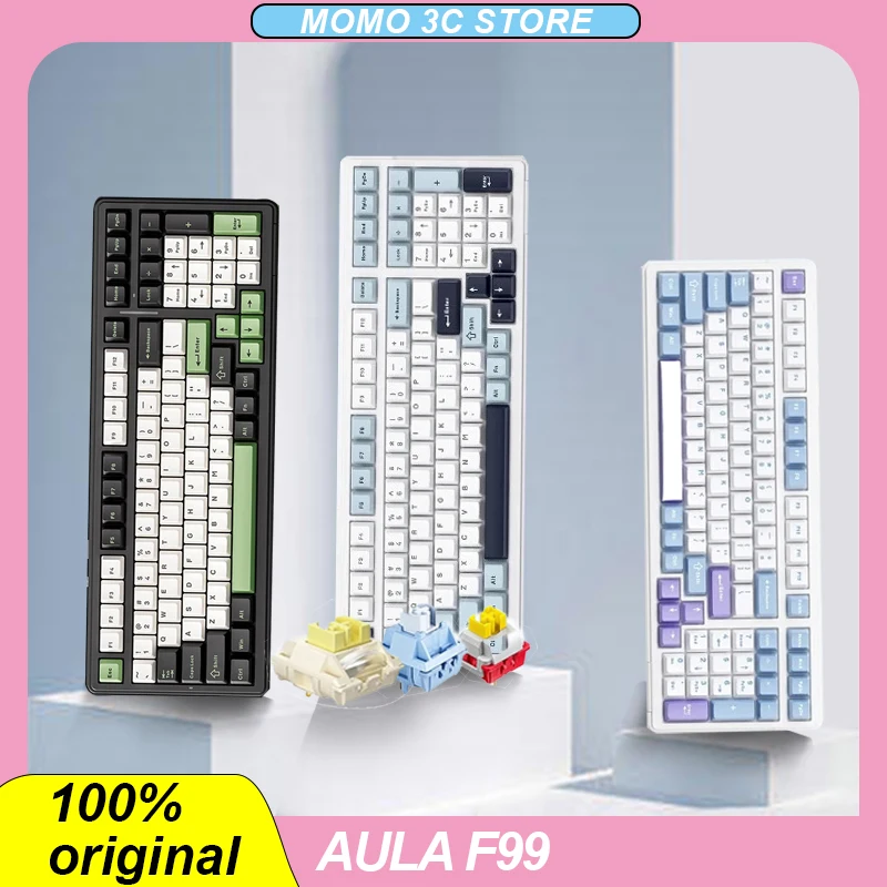 Aula-F99-Three-Mode-Mechanical-Keyboard-Bluetooth-2-4g-Wireless-Wired ...