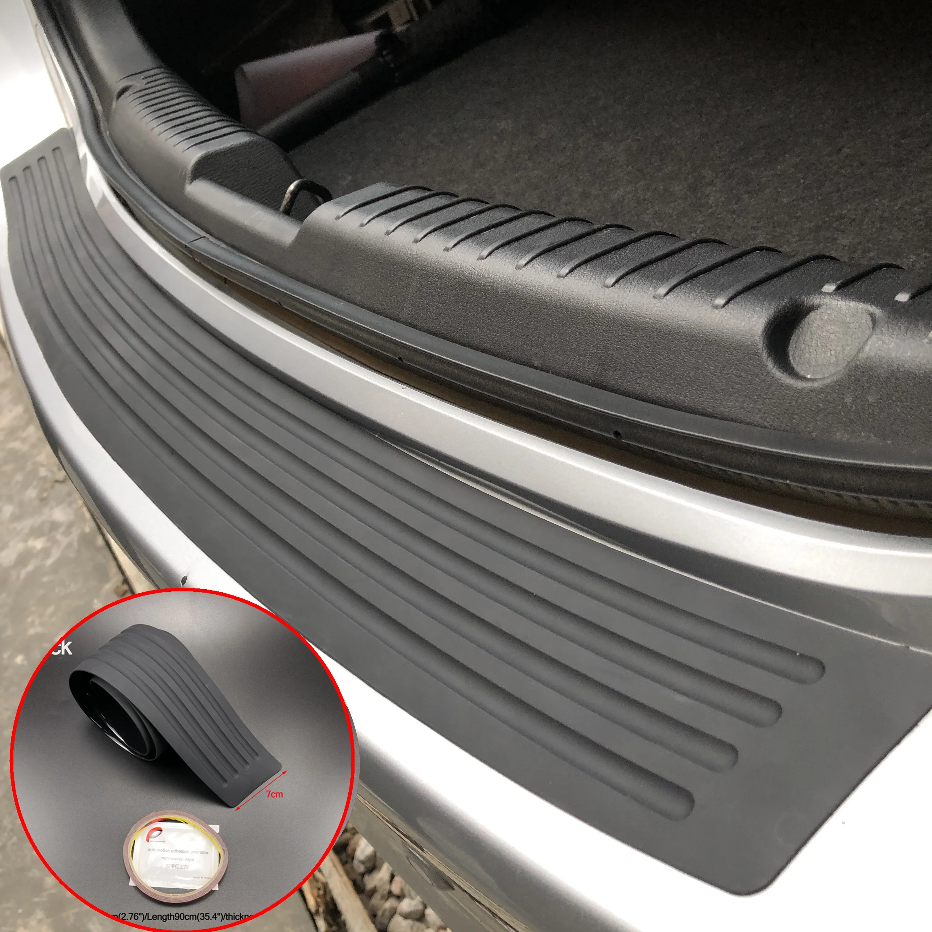 Protetor-de-amortecedor-traseiro-do-carro-Adesivo-Trunk-Sill-Grill ...