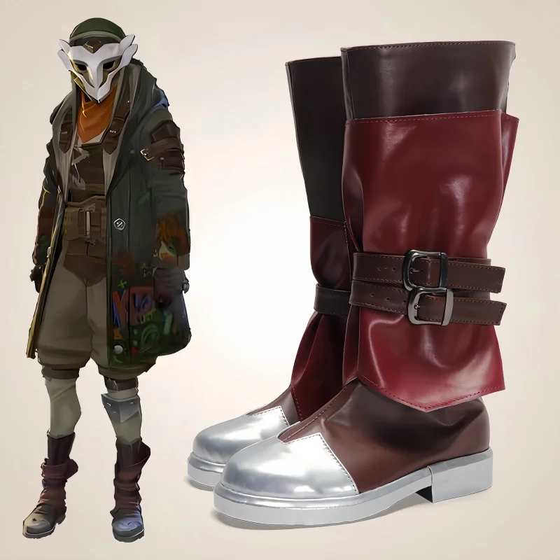 Anime LOL Arcane Ekko Cosplay Shoes Boots Zaun Ekko Cosplay Shoes For ...