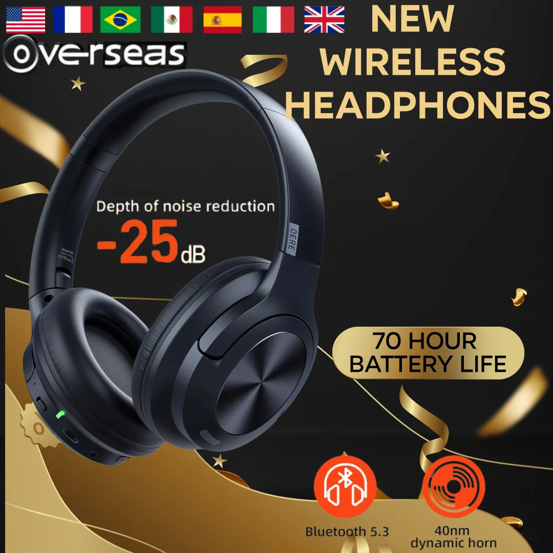 New-Wireless-Headphones-Earphone-Bluetooth-Anc-Noise-Cancellation-Hi-res-Audio-Over-The-Ear ...