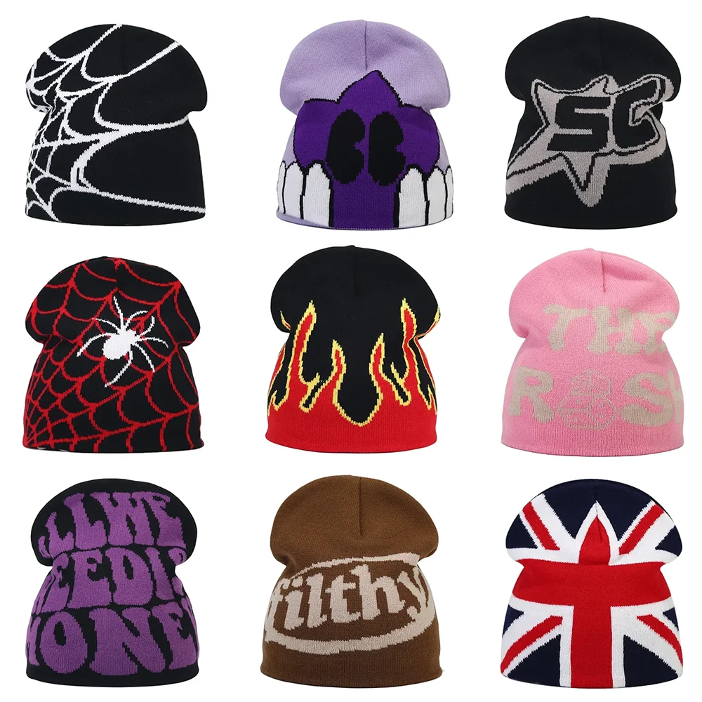 Fashion-Winter-Knitted-Gorras-Y2K-Beanie-Cargo-Cap-for-Men-Women-Kanye ...