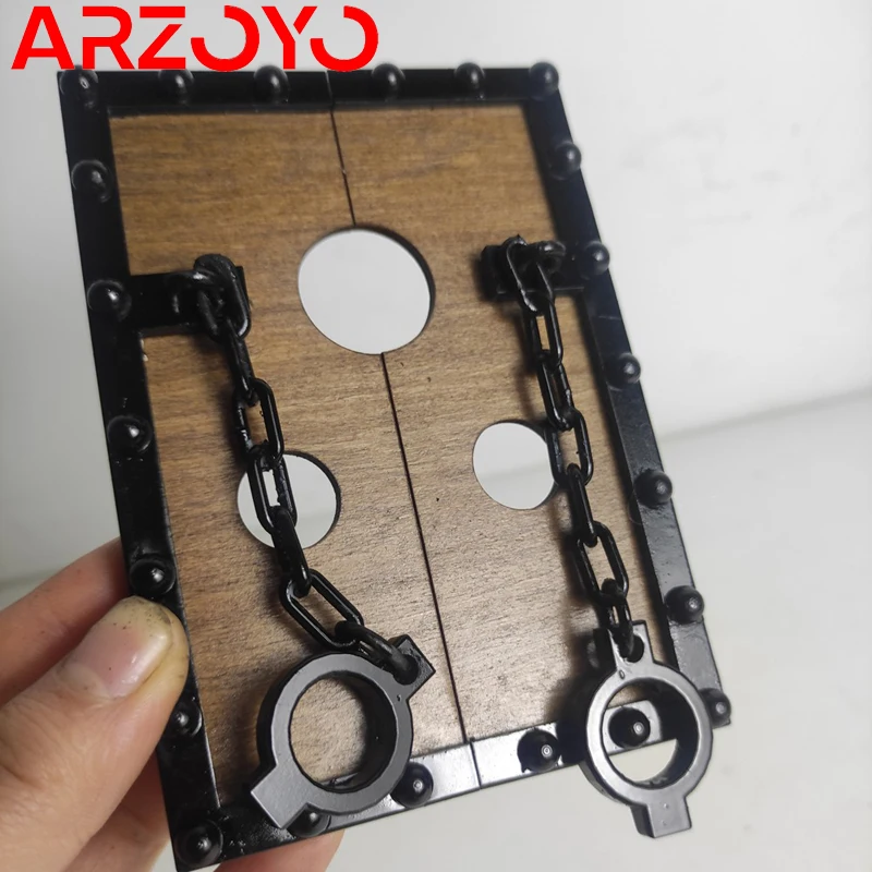 1/6 Scale Wooden Cangue Ancient Prison Tools Model Scene Accessories ...