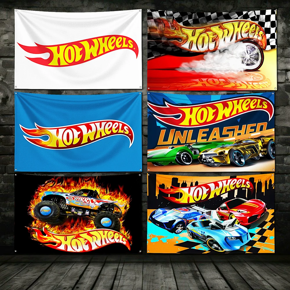 3x5-Ft-Hot-Wheels-Cars-Flag-Polyester-Digital-Printing-Banner-for ...