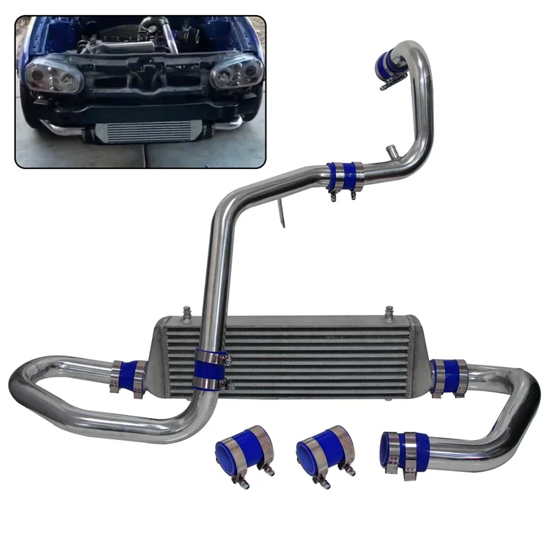 Aluminum Upgrade Polished Front Intercooler & Pipe Kit for VW Jetta ...