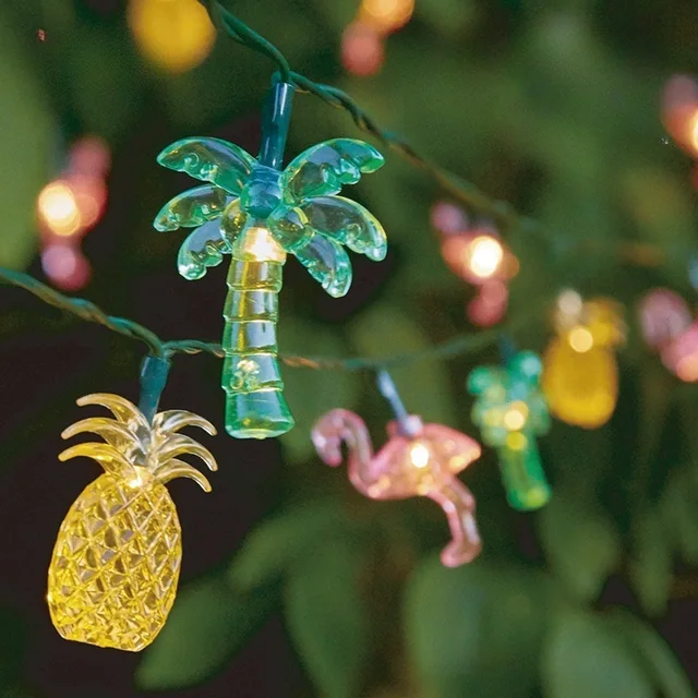 Tropical Party Lights 1.5M 10LED Coconut Tree Pineapple Flamingo LED
