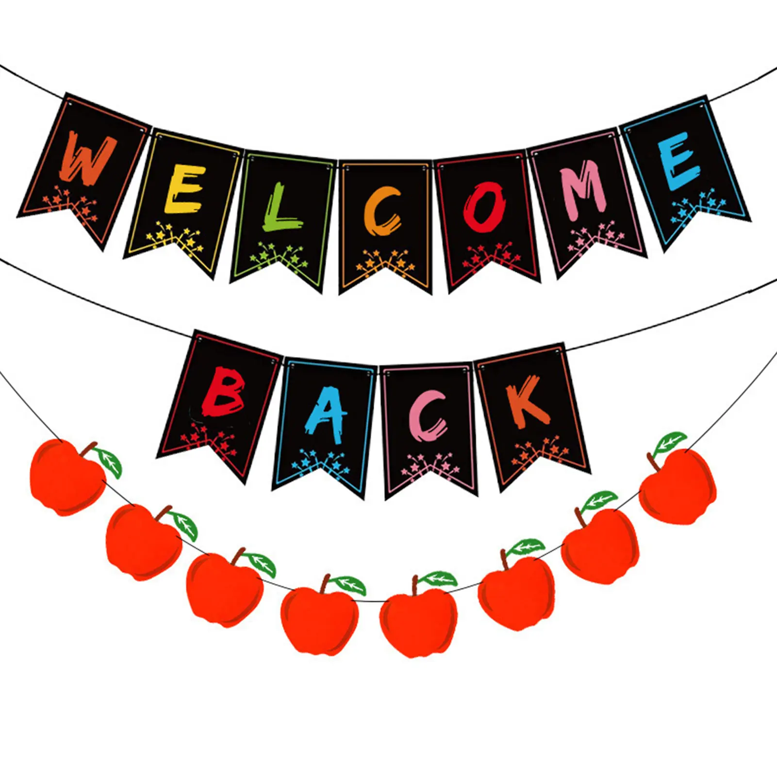 2pcs-Welcome-Back-Banner-Home-Art-Craft-School-Accessories-Universal ...