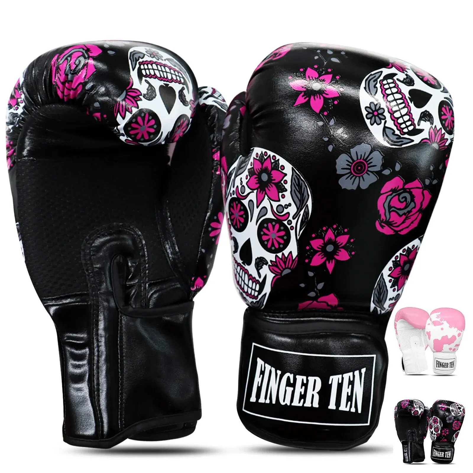 Boxing-Gloves-Women-Punching-Sparring-Kickboxing-MMA-Training-1-Pair ...