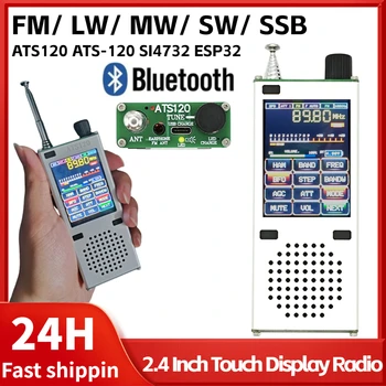 New ATS120 ATS-120 SI4732 ESP32 Receivers Radio Bluetooth 2.4 Inch ...