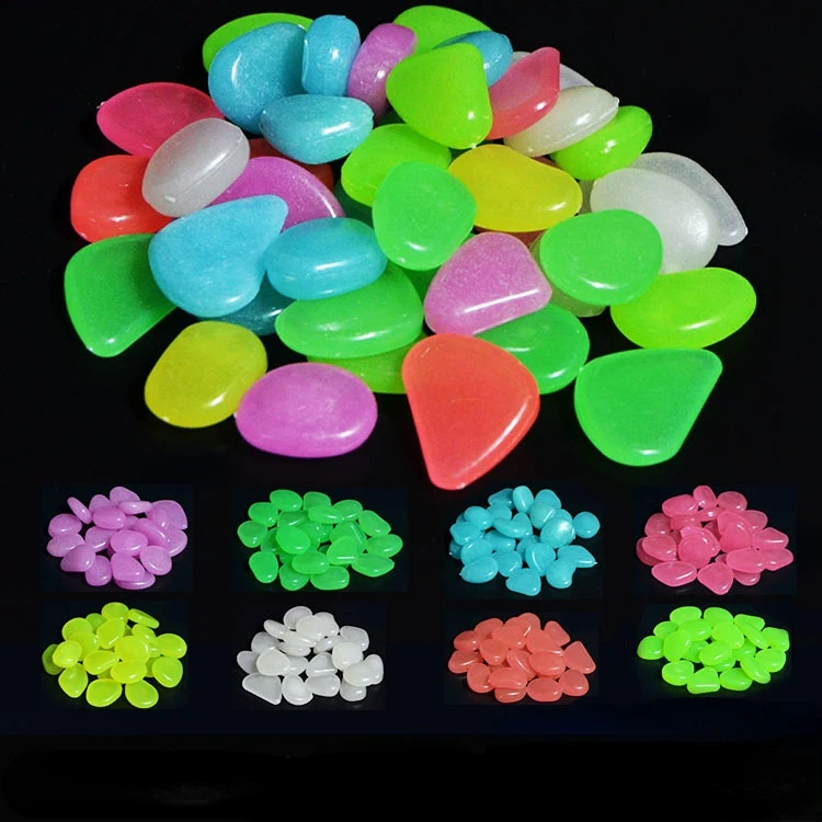 30-Pcs-Luminous-Stone-Fake-Pebbles-Stones-Glowing-in-the-Dark-Resin ...