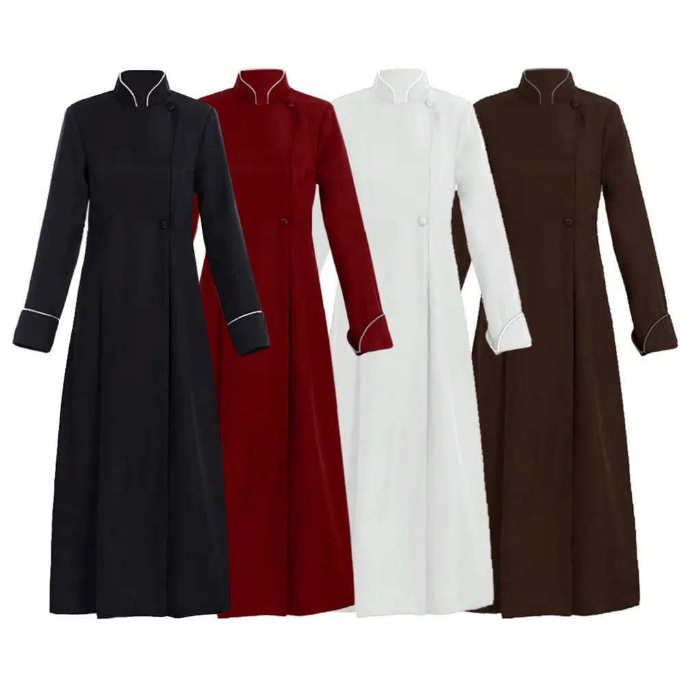 Disfraz de sacerdote Medieval, bata Ritual pagano, clero, Cassock ...