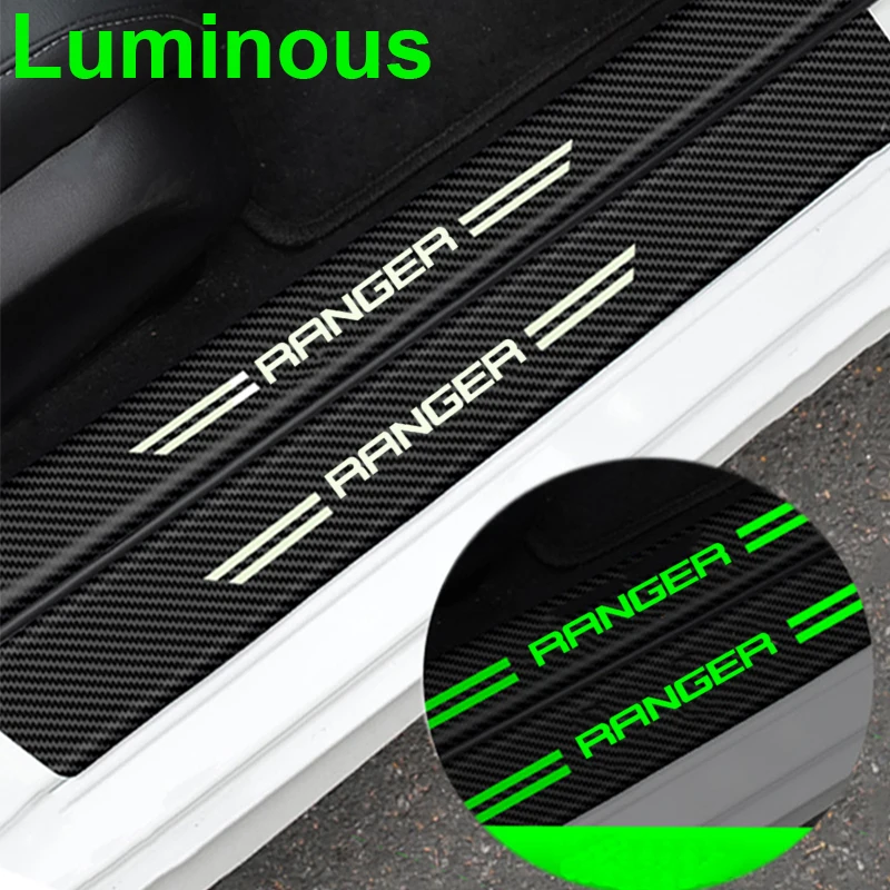 Luminous-Car-Decals-for-Ford-Ranger-Logo-Carbon-Fiber-Trunk-Sill-Anti ...