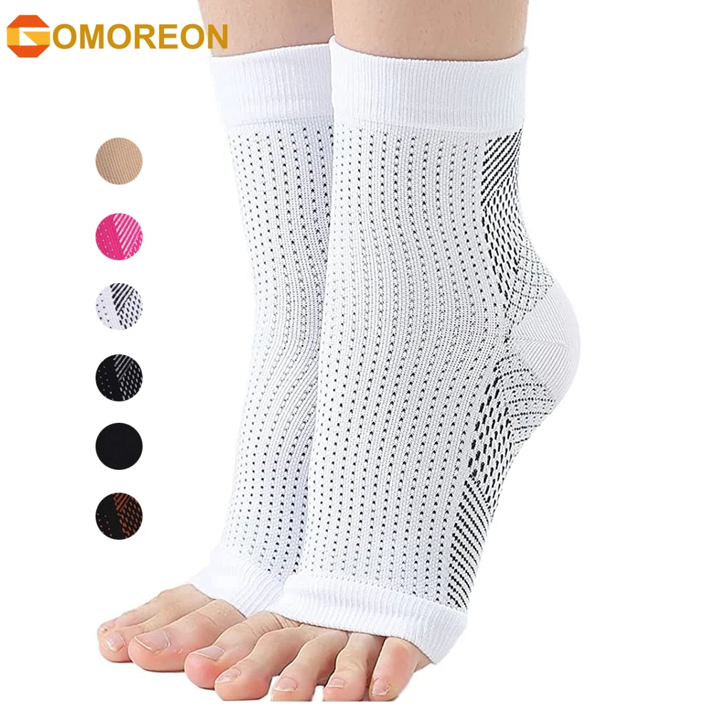 1Pair-Compression-Socks-For-Women-Ankle-Compression-Sleeves-Braces-Arch ...
