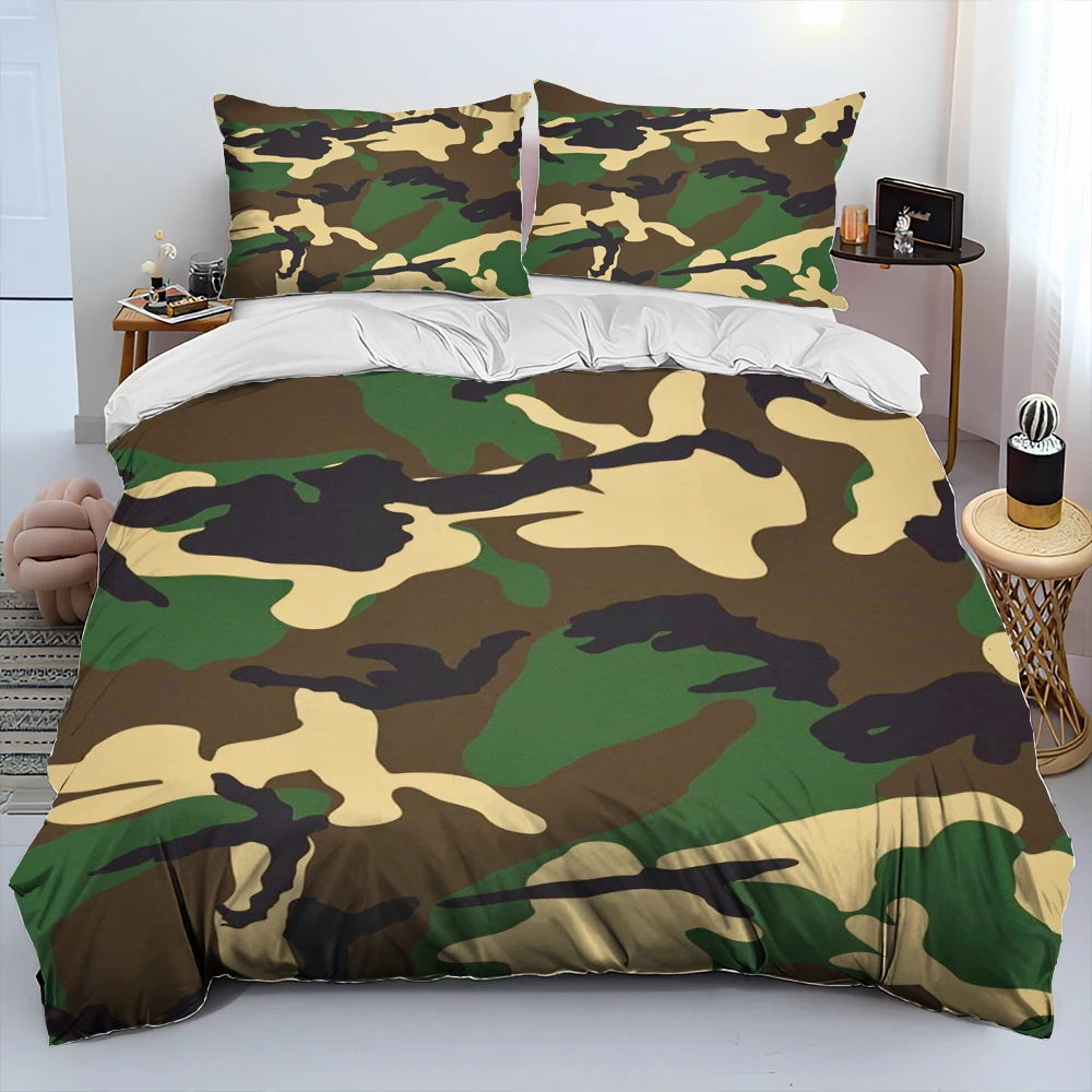 Military-Camouflage-Color-Comforter-Bedding-Set-Duvet-Cover-Bed-Set ...