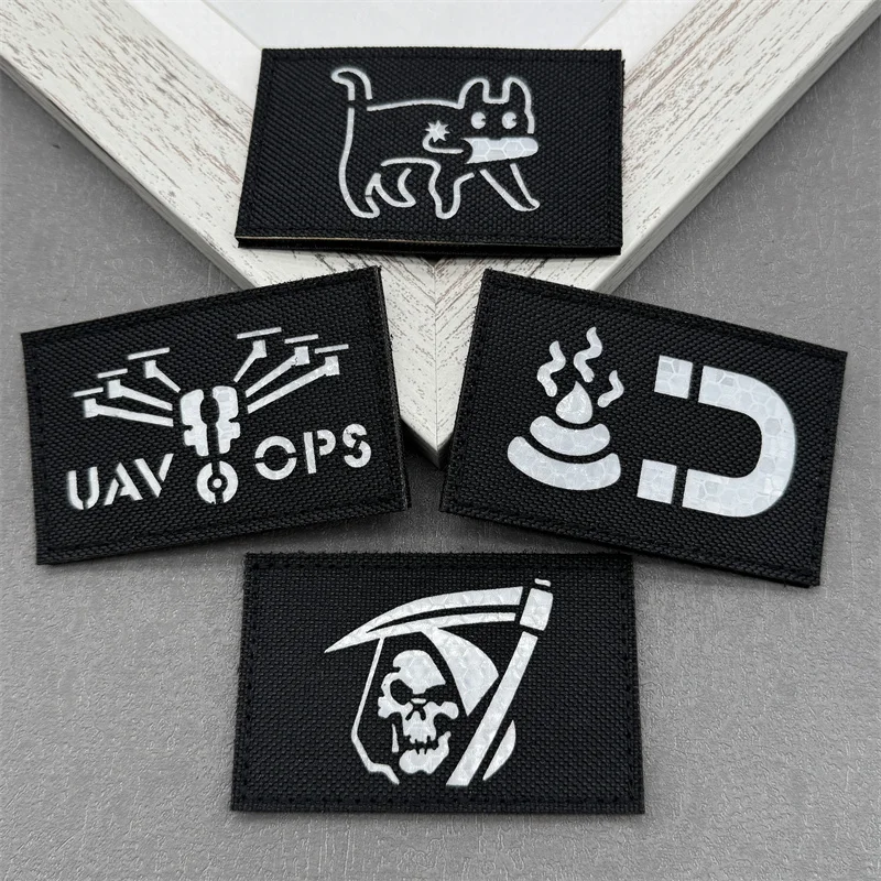 1pc UAV Patches IR Reflective Tactical Patches on Backpack Vest ...