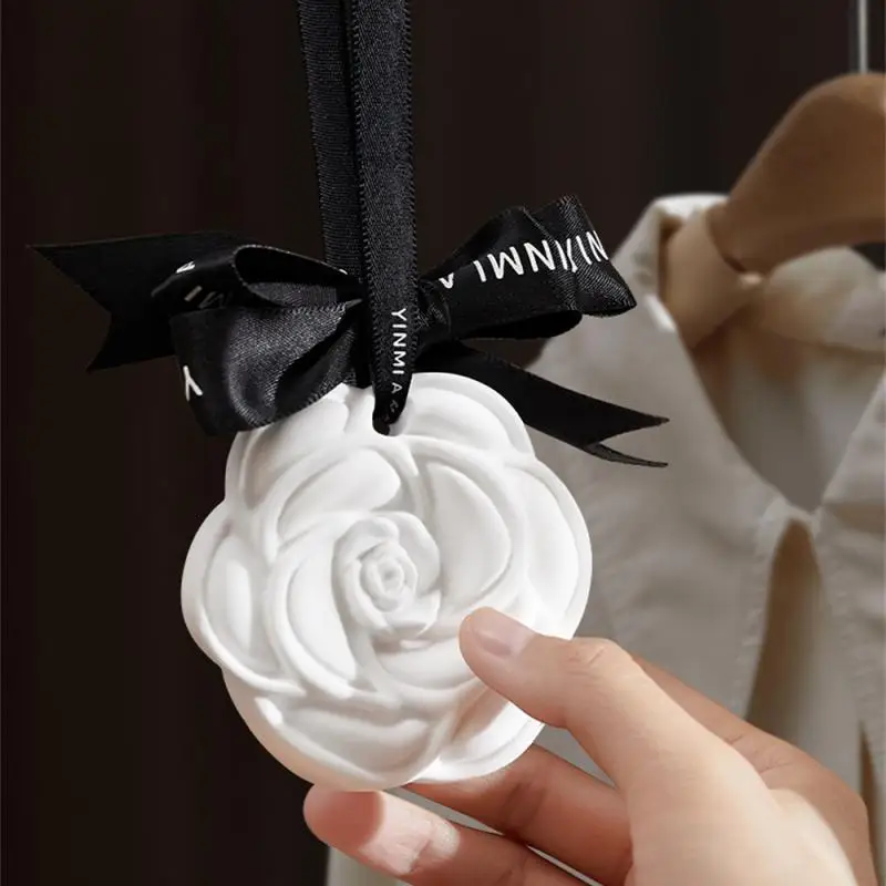 Car-Fragrance-Camellia-Aromatherapy-Wax-Tablets-Room-Scenting-Car-Solid ...