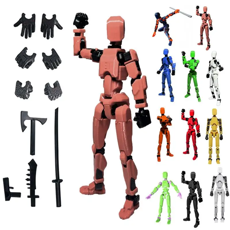 Multi-Jointed-Movable-Robot-3D-Printed-Mannequin-Toys-PVC-Model-Lucky13 ...