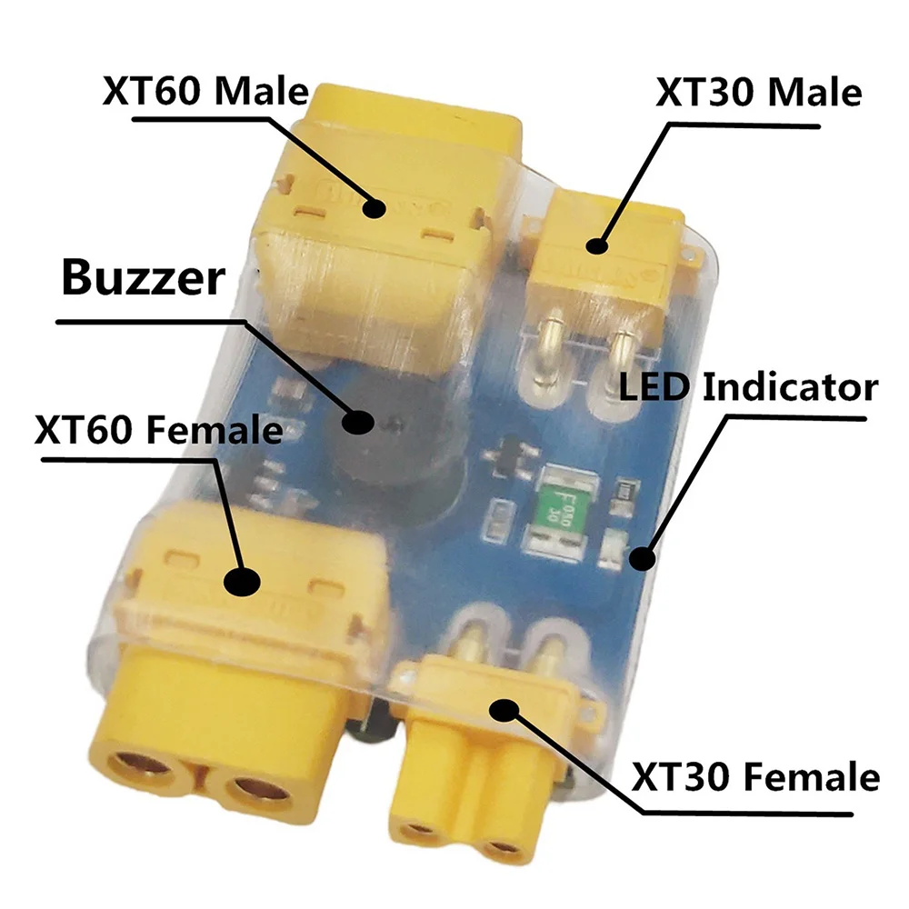XT30-XT60-Smart-Smoke-Stopper-Fuse-Test-Safety-Plug-Short-circuit ...
