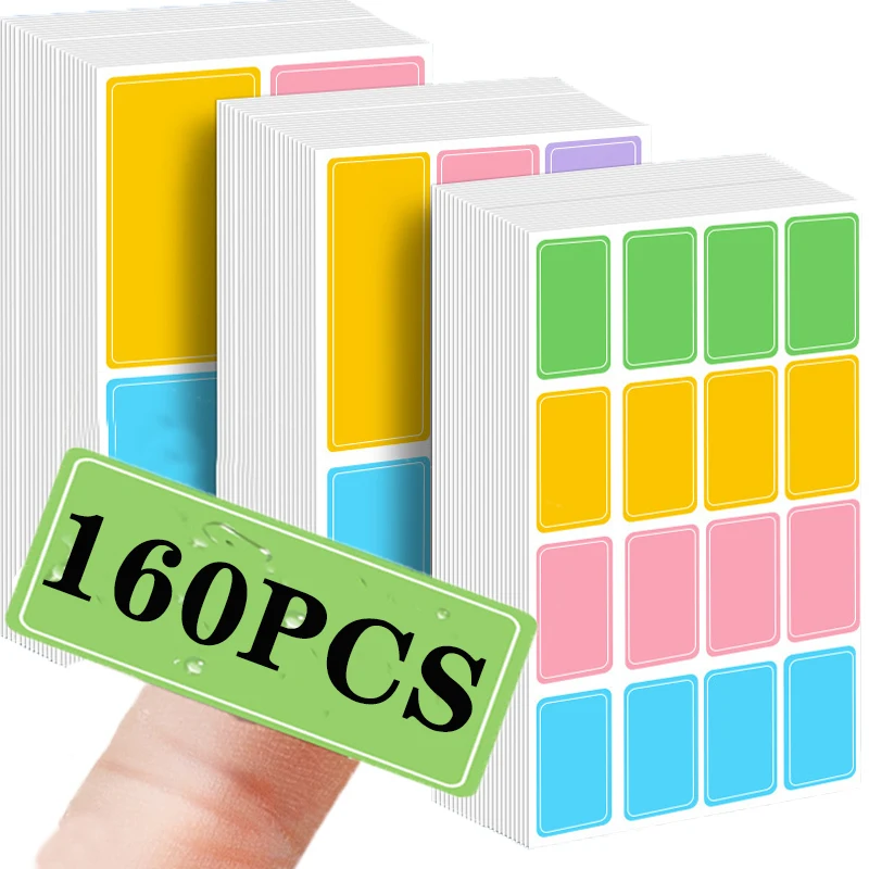 160pcs Stickers Colorful Handwritten Name Stickers Labels School Office ...