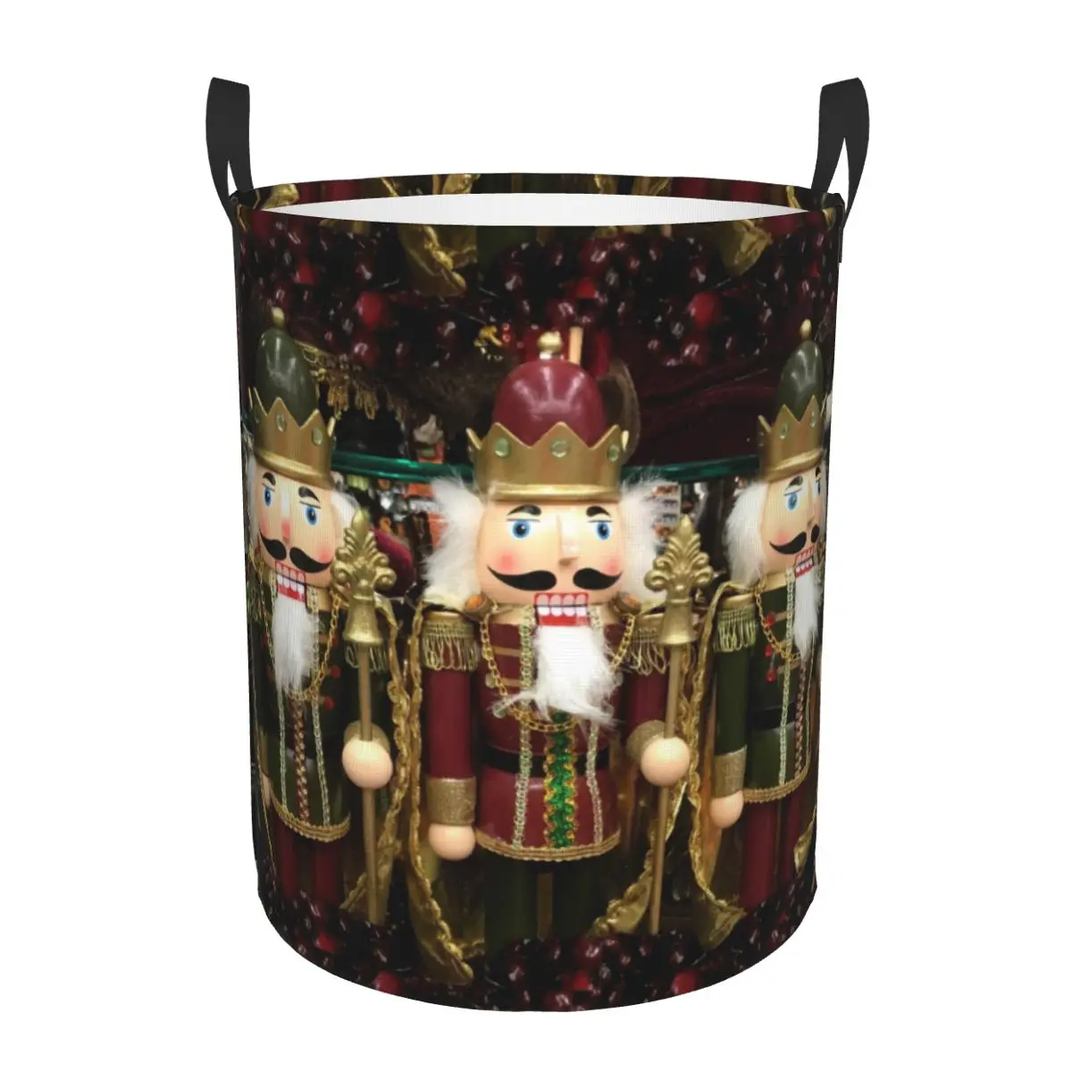 Custom-Christmas-Nutcracker-Trio-Laundry-Hamper-Large-Storage-Basket ...