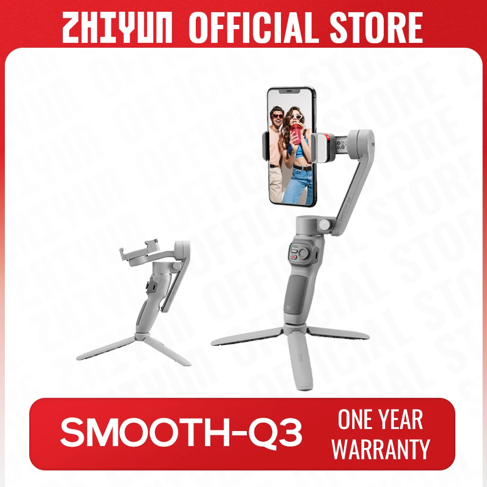 ZHIYUN-Official-SMOOTH-Q3-Phone-Gimbal-3-Axis-Smartphones-Handheld-Stabilizer-Fill-Light-for ...