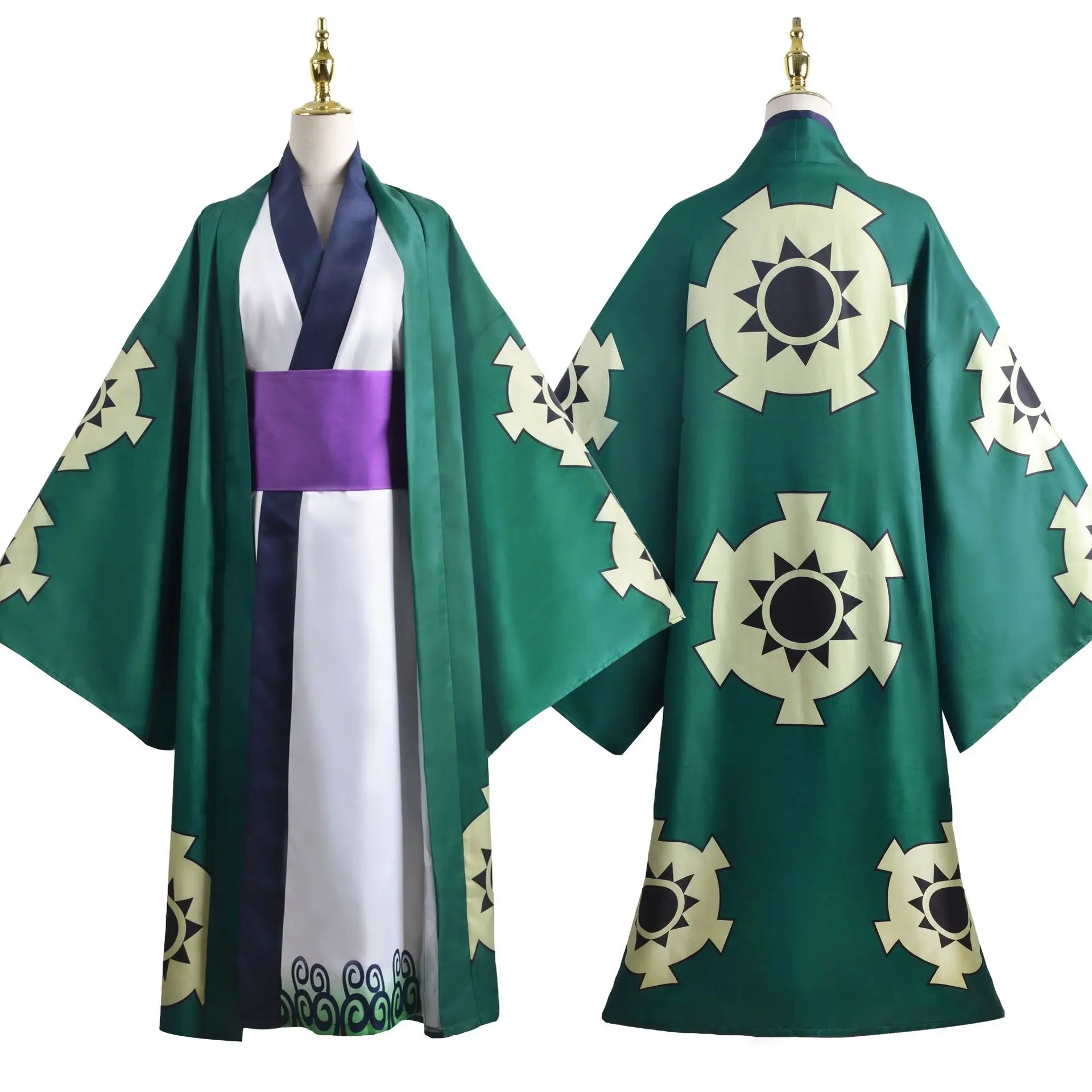 Traje-de-piratas-del-Tesoro-Cos-Shiro-Zoro-albornoz-Kimono-ropa-de ...