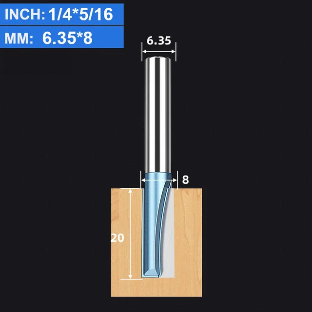 Tideway Cleaning Bottom CNC Router Bits Trimming Wood Engraving Milling ...