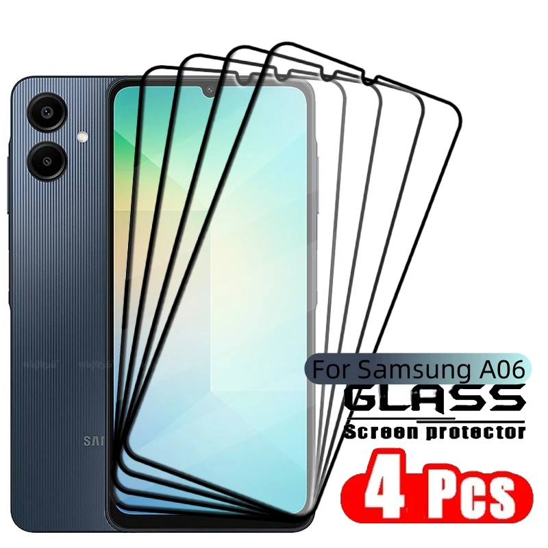 4PCS For Samsung A06 Glass Samsung Galaxy A06 Tempered Glass Protective ...