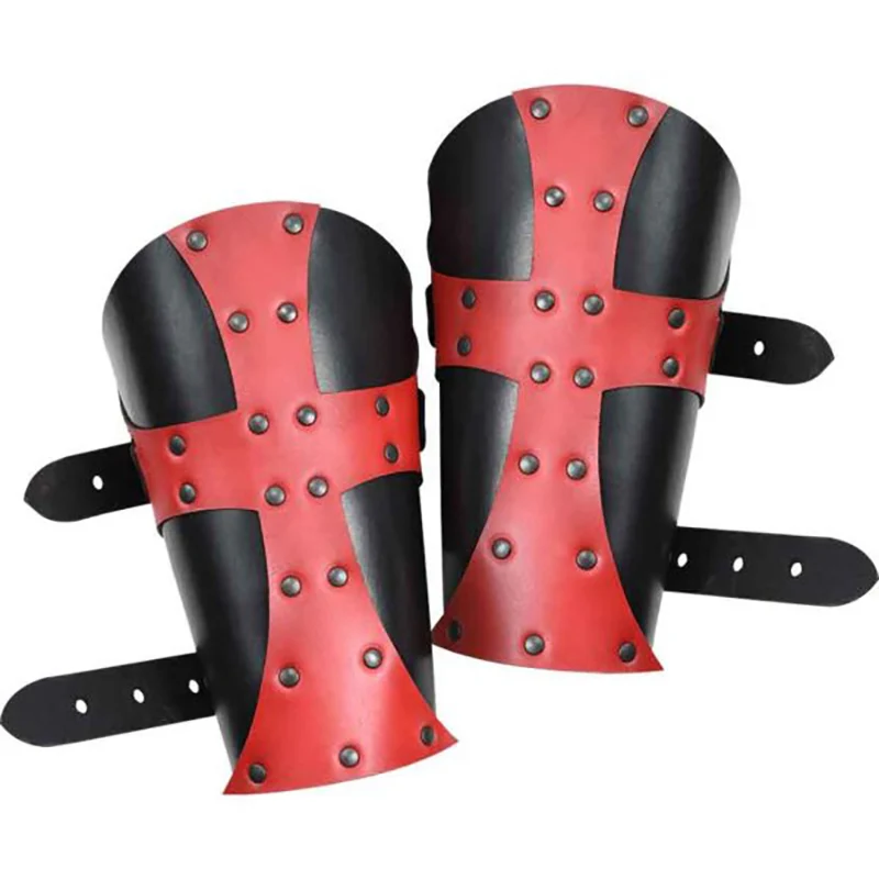 Medieval-Crusader-Knights-Templar-Arm-Guard-Armor-Steampunk-Leather ...